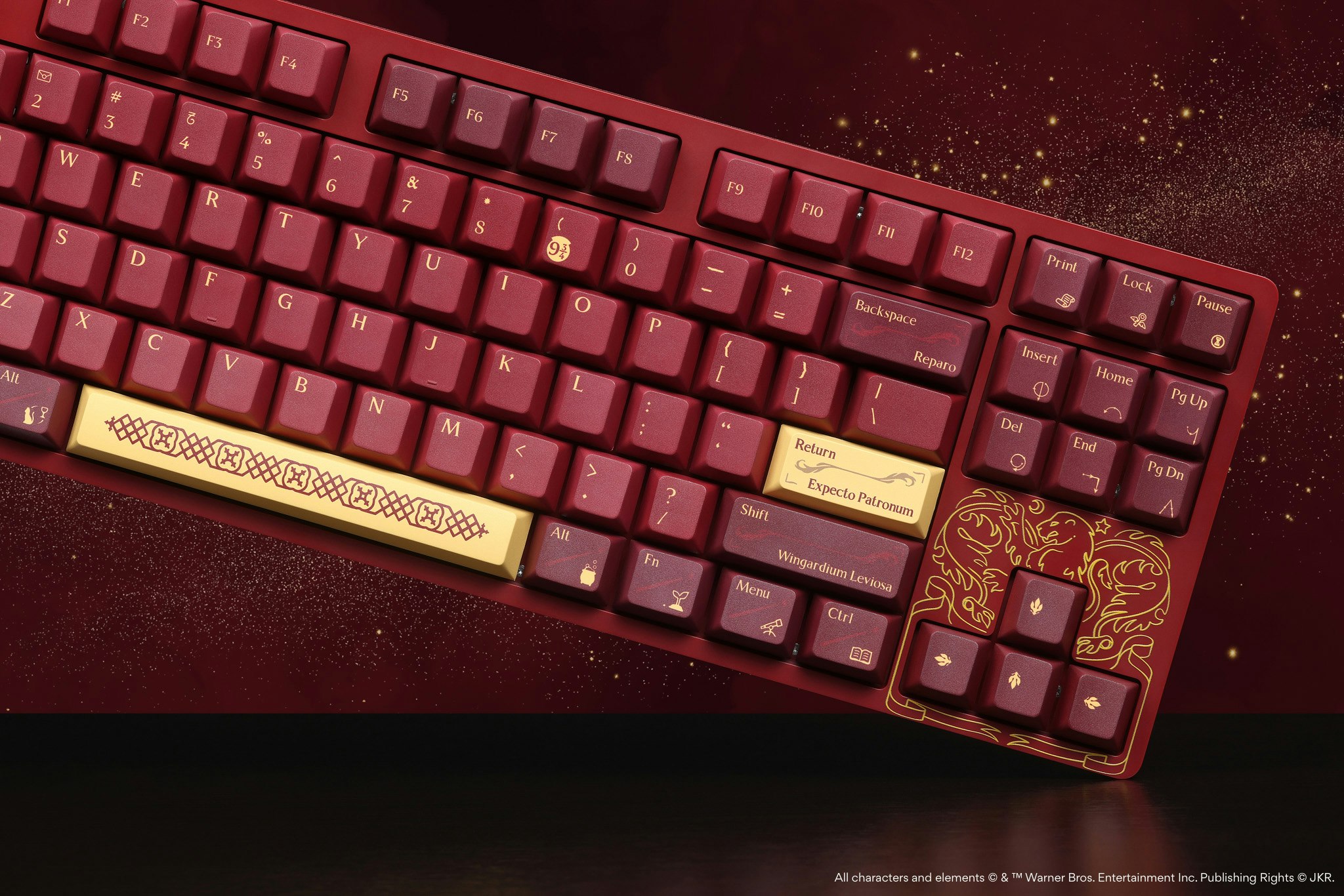 Drop + Harry Potter™ Gryffindor™ ENTR Keyboard | Mechanical Keyboards | TKL Mechanical Keyboards ...