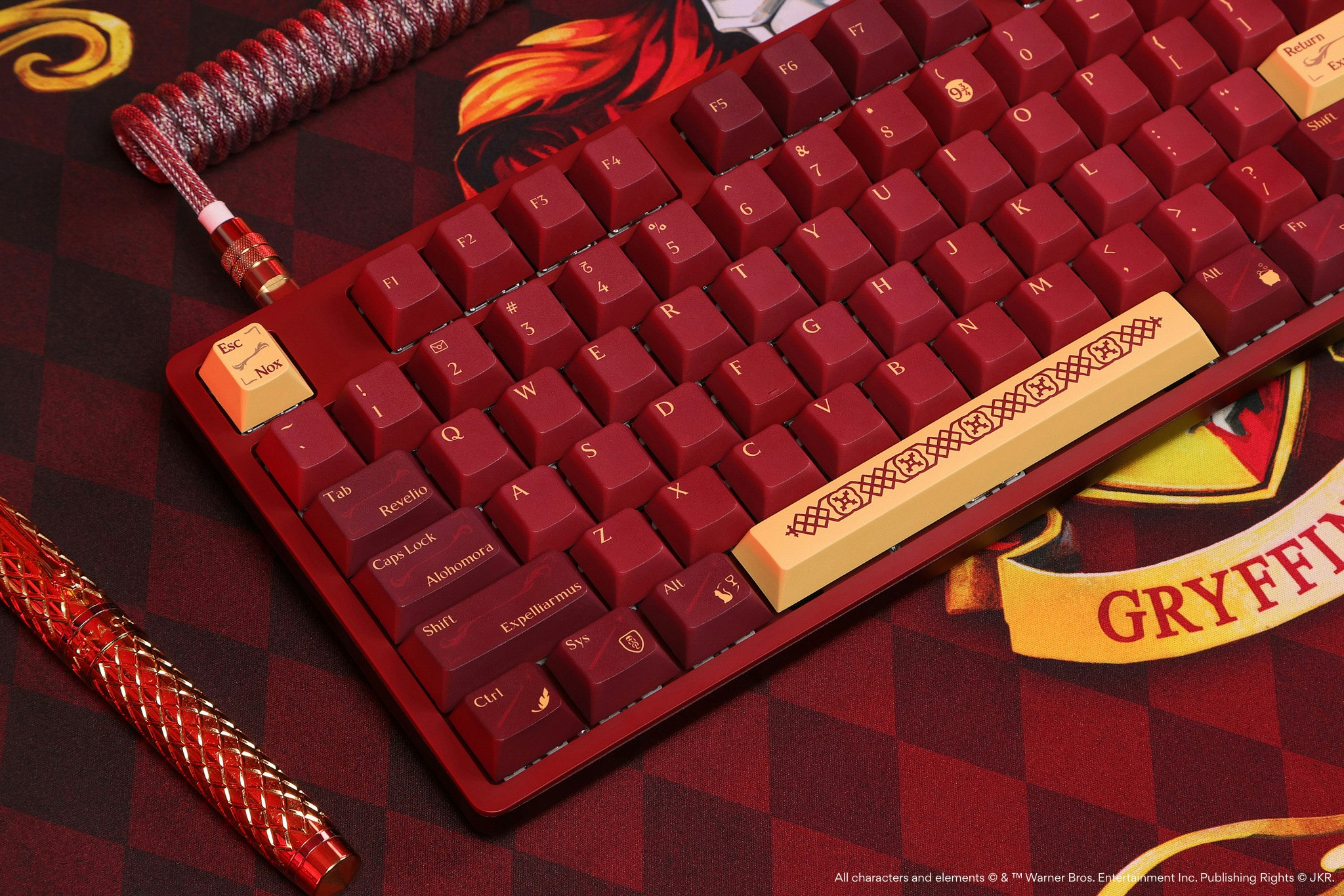 Drop + Harry Potter™ Gryffindor™ ENTR Keyboard | Mechanical Keyboards | TKL Mechanical Keyboards ...