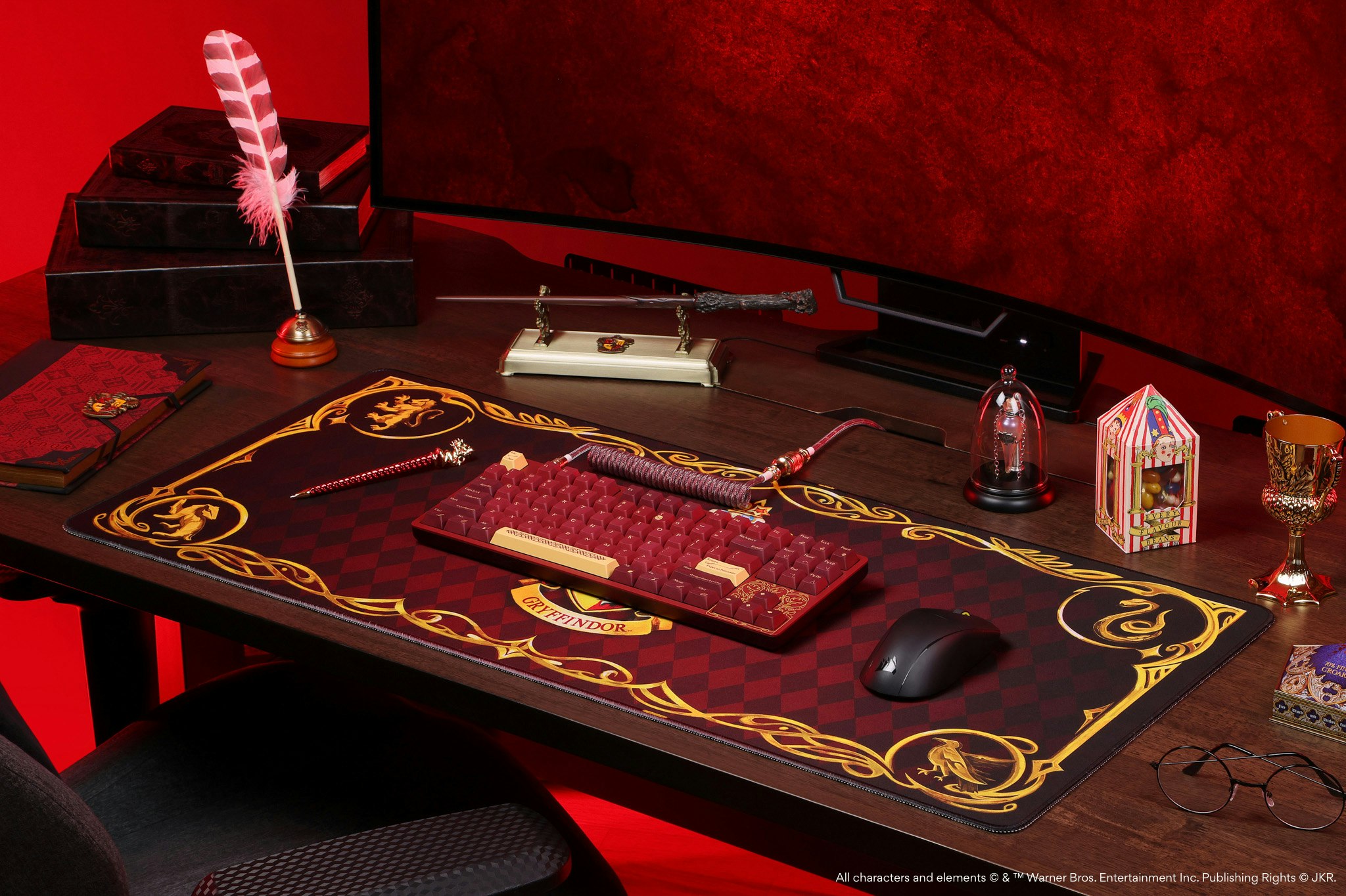 Drop + Harry Potter™ House Crest Desk Mat - Gryffindor | Battlestations ...