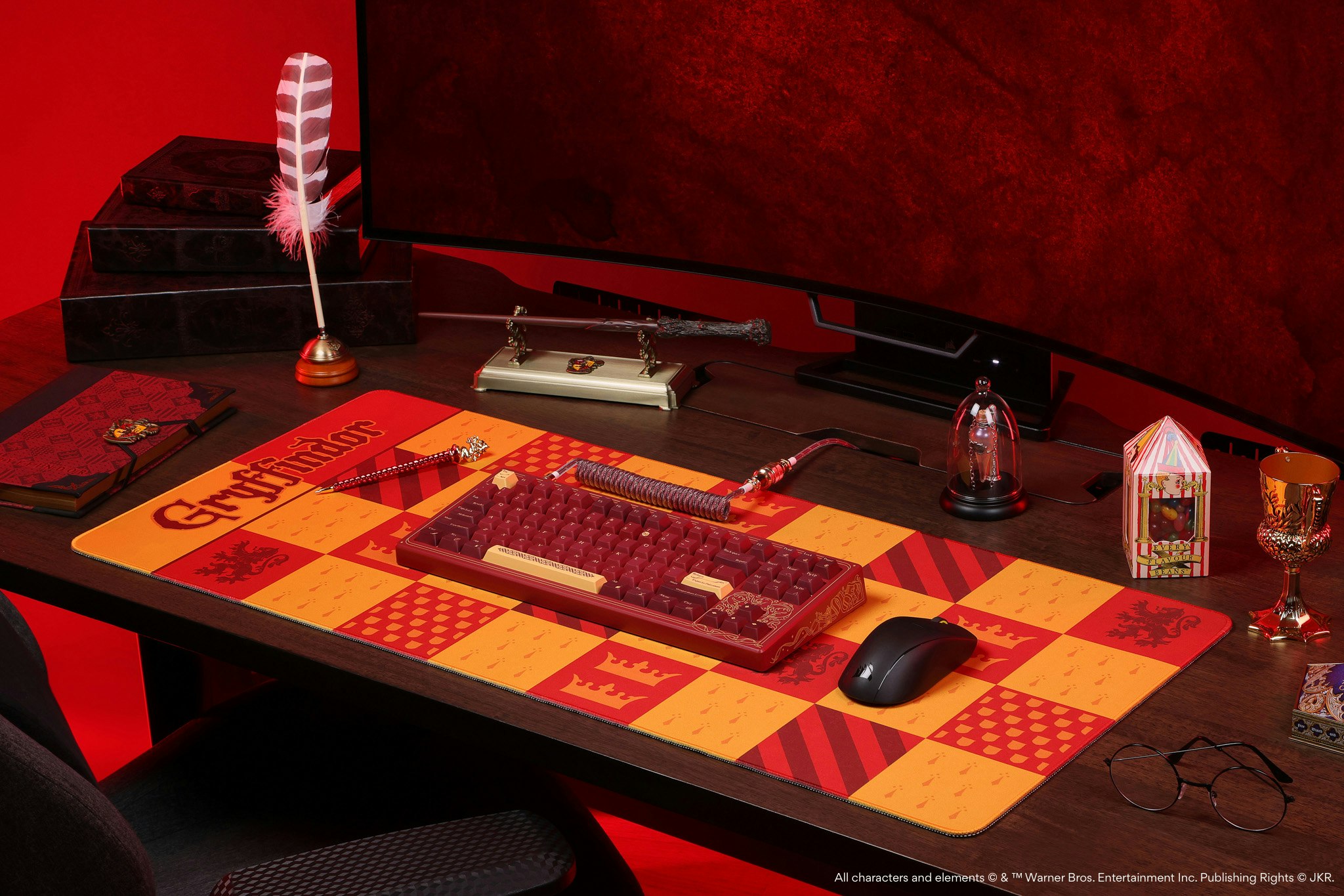 Drop + Harry Potter™ Quidditch™ Desk Mat - Gryffindor | Battlestations ...