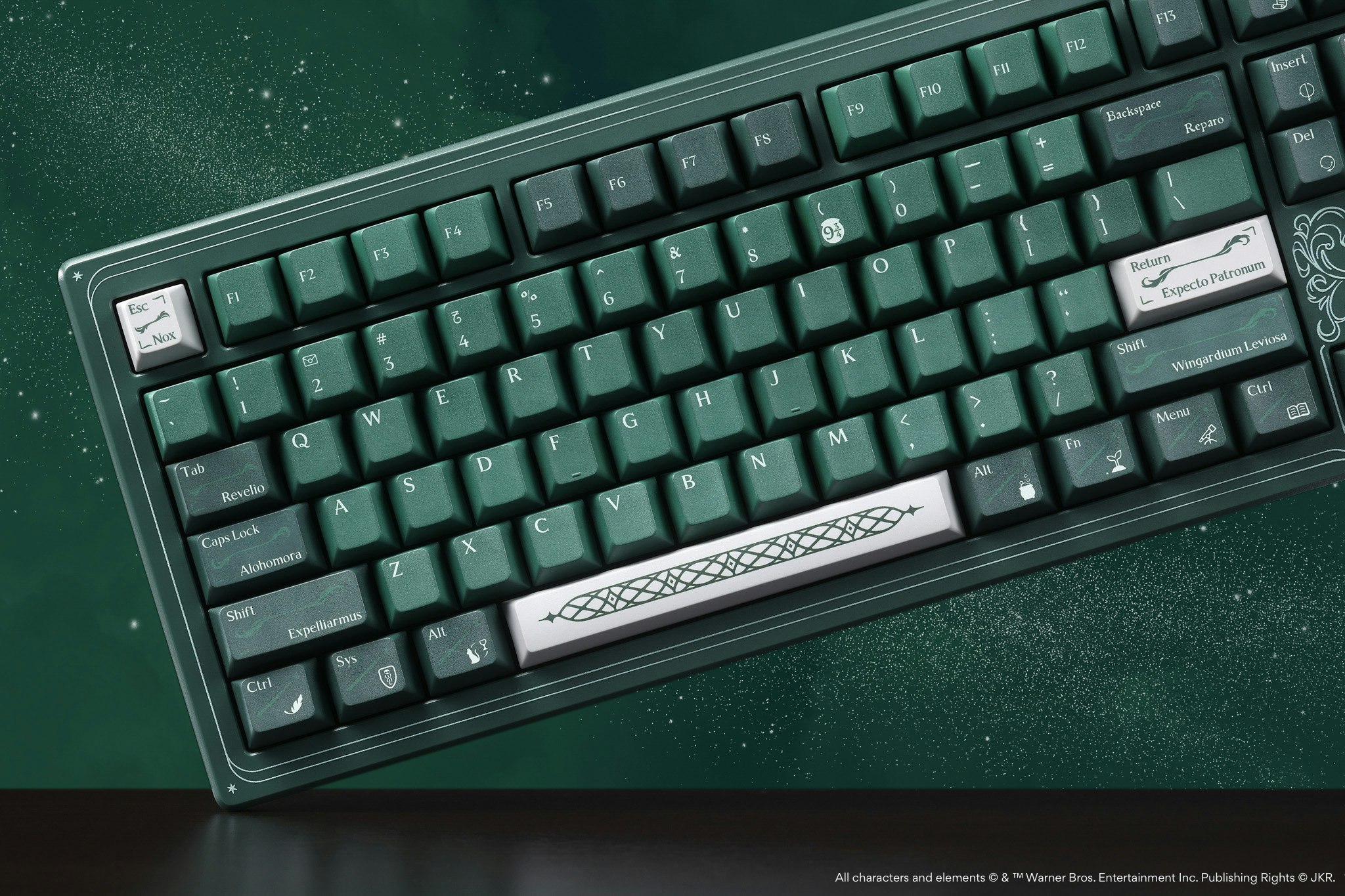 Drop + Harry Potter™ Slytherin™ CSTM80 Keyboard | Mechanical Keyboards ...