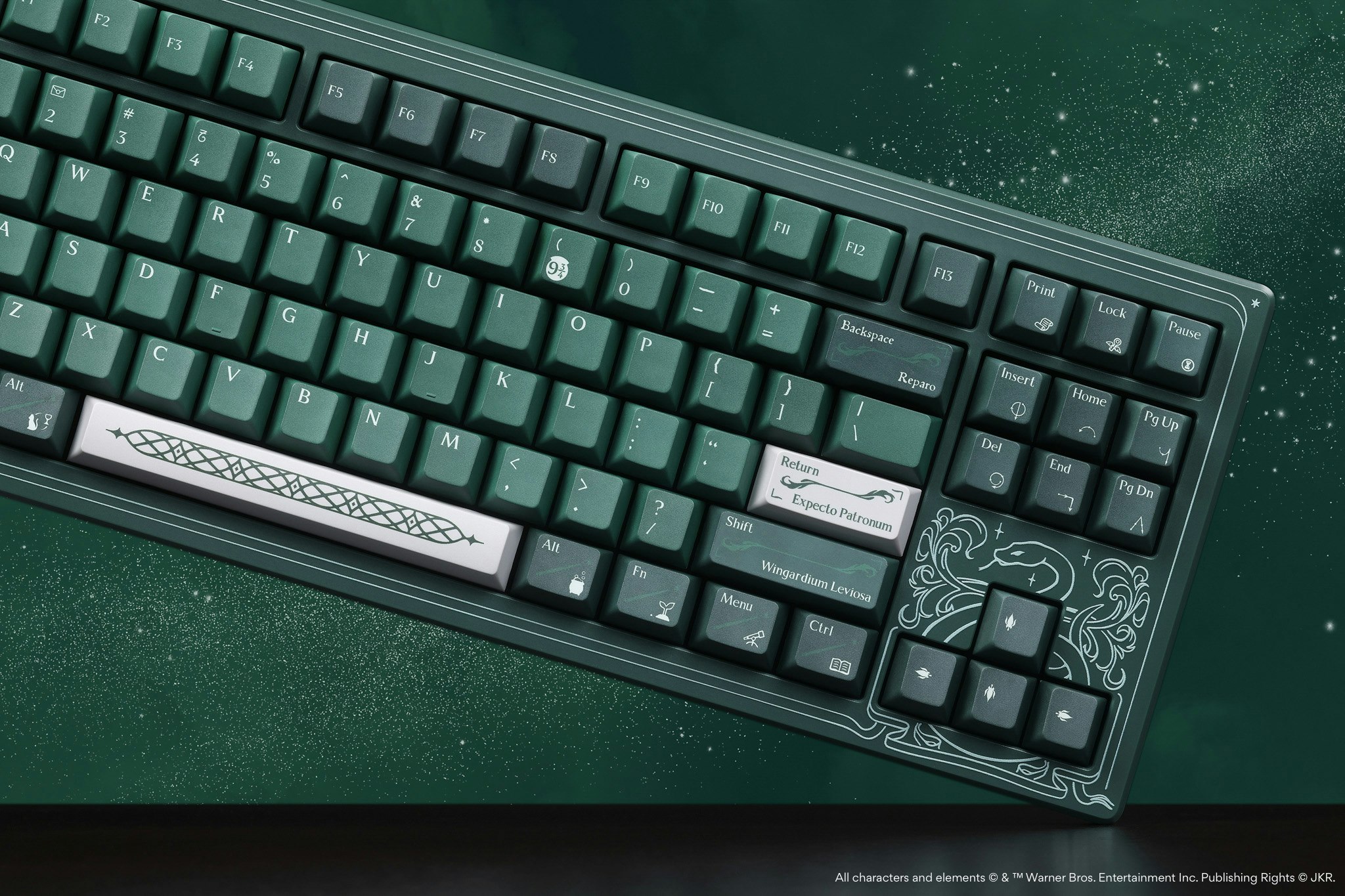 Drop + Harry Potter™ Slytherin™ CSTM80 Keyboard | Mechanical Keyboards ...
