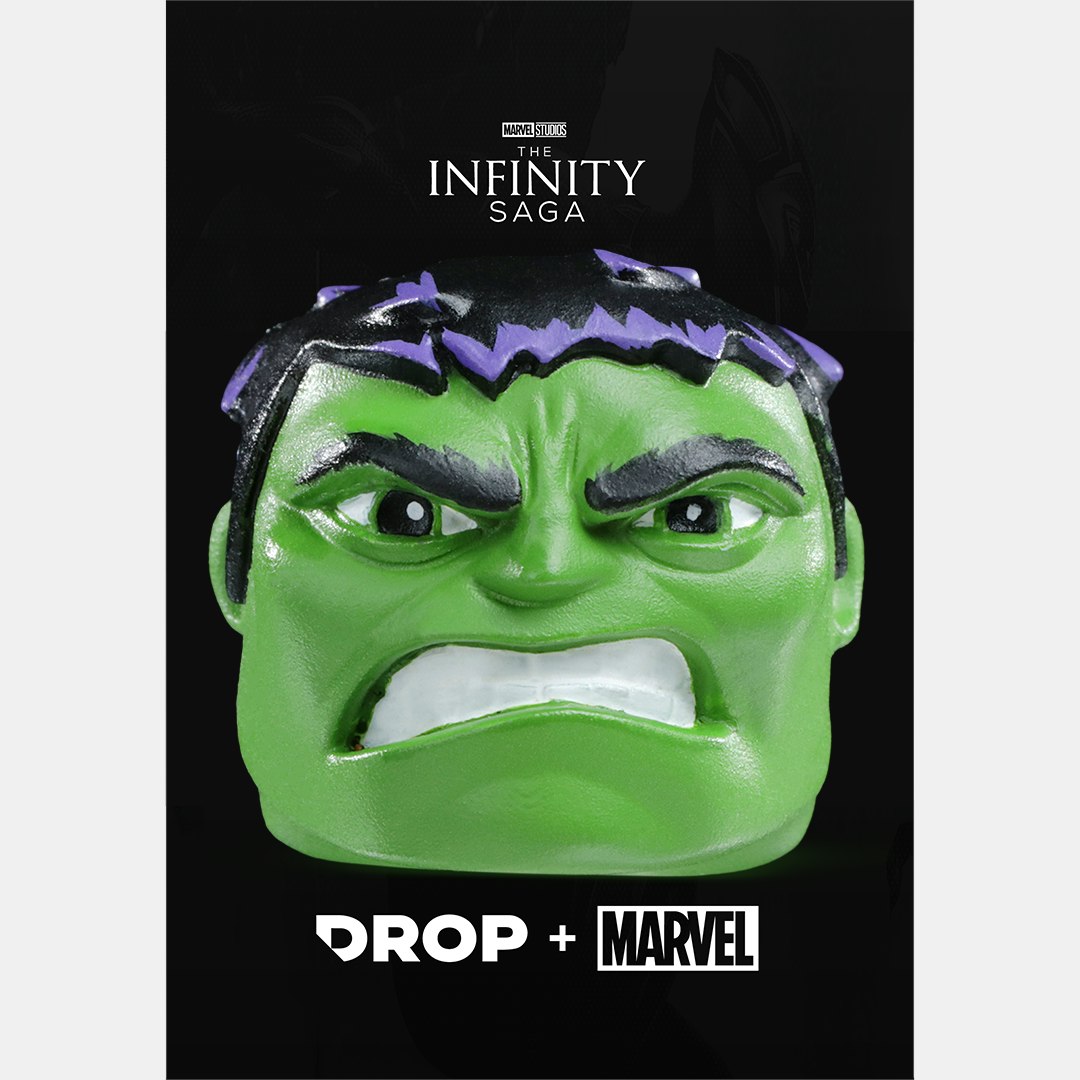 Drop + Marvel Avengers: Hulk Mean Mug Artisan Keycap | Mechanical ...