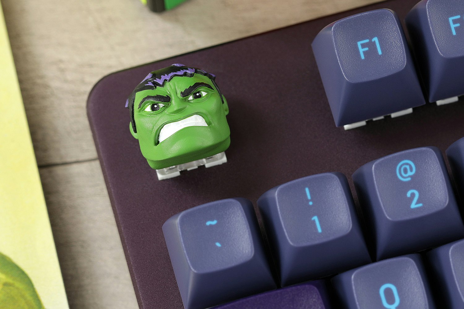 Drop + Marvel Avengers: Hulk Mean Mug Artisan Keycap | Mechanical ...