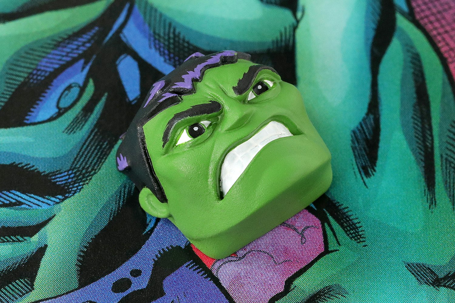 Drop + Marvel Avengers: Hulk Mean Mug Artisan Keycap | Mechanical ...