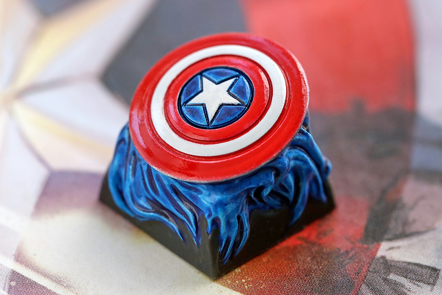 Drop + Marvel Cap's Shield Artisan Keycap | Mechanical Keyboards ...