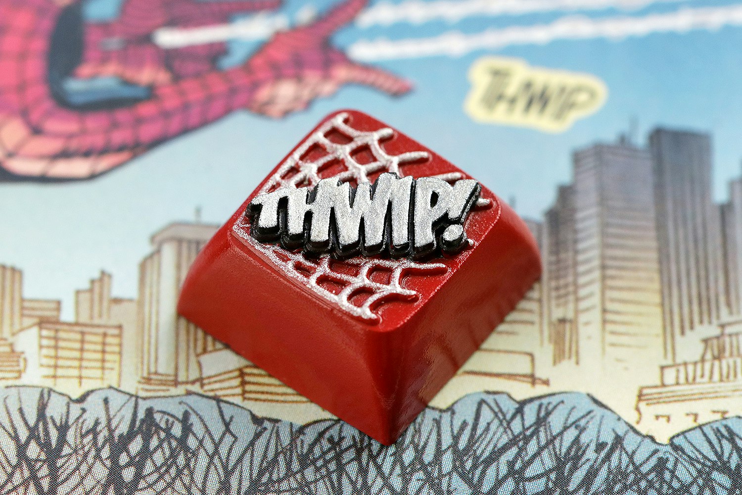 Drop + Marvel Spider-Man THWIP Artisan Keycap | Mechanical Keyboards ...
