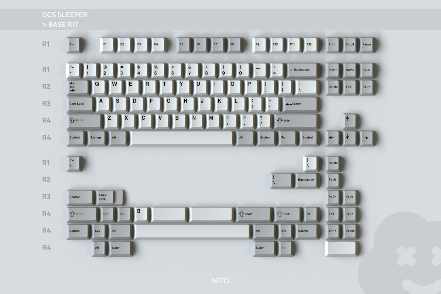 Drop + MiTo DCS Sleeper Custom Keycap Set | Mechanical Keyboards | Keycaps | Custom Keycaps