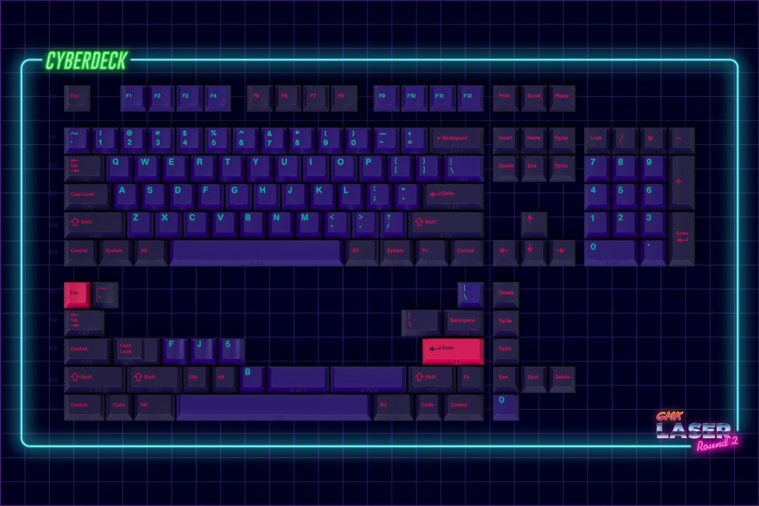 Drop + MiTo GMK Laser Custom Keycap Set | Doubleshot ABS | Drop