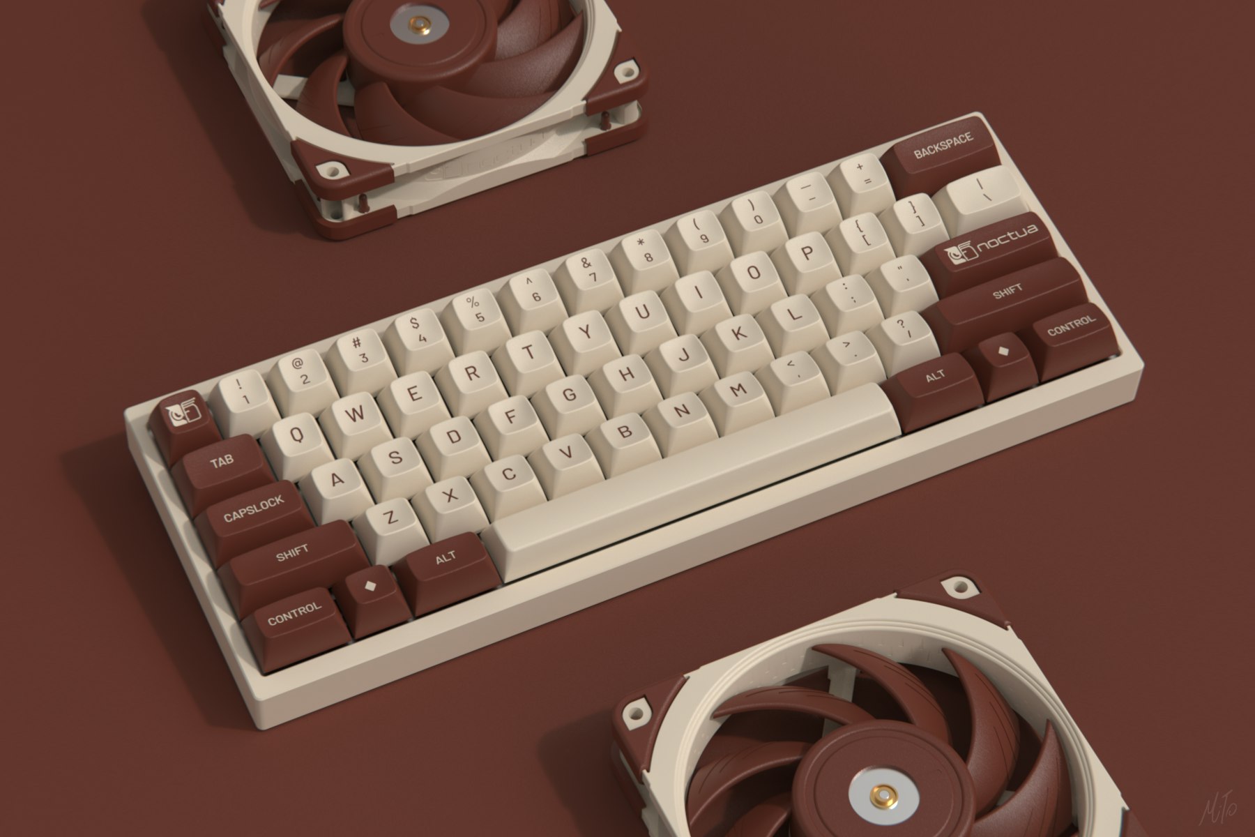 Drop + MiTo MT3 Noctua Keycap Set | Mechanical Keyboards | Keycaps ...