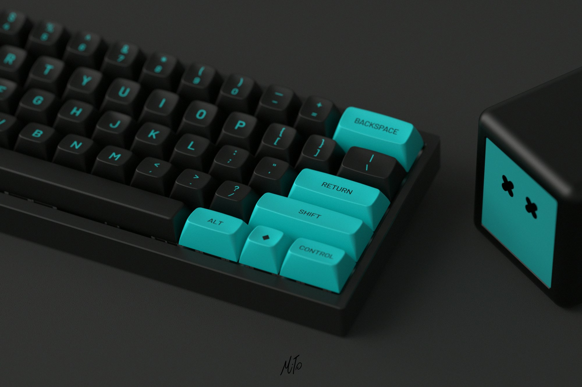 Drop + Mito MT3 Pulse Keycap Set - Ortholinear Kit | Mechanical ...