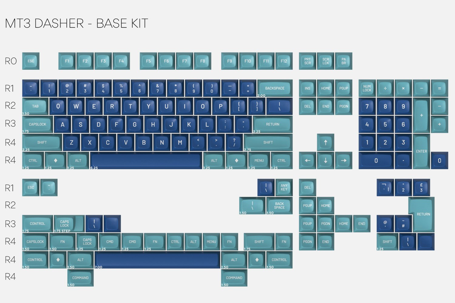 Drop MT3 Dasher Keycap Set | Mechanical Keyboards | Keycaps | ABS Keycaps | Drop