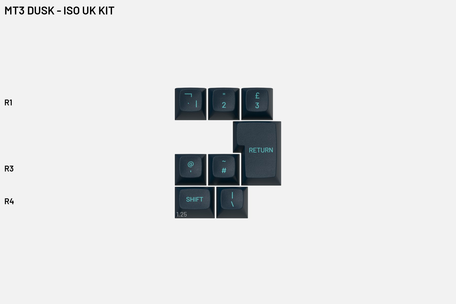 Drop MT3 Dusk Keycap Set | MT3 Profile Keycaps
