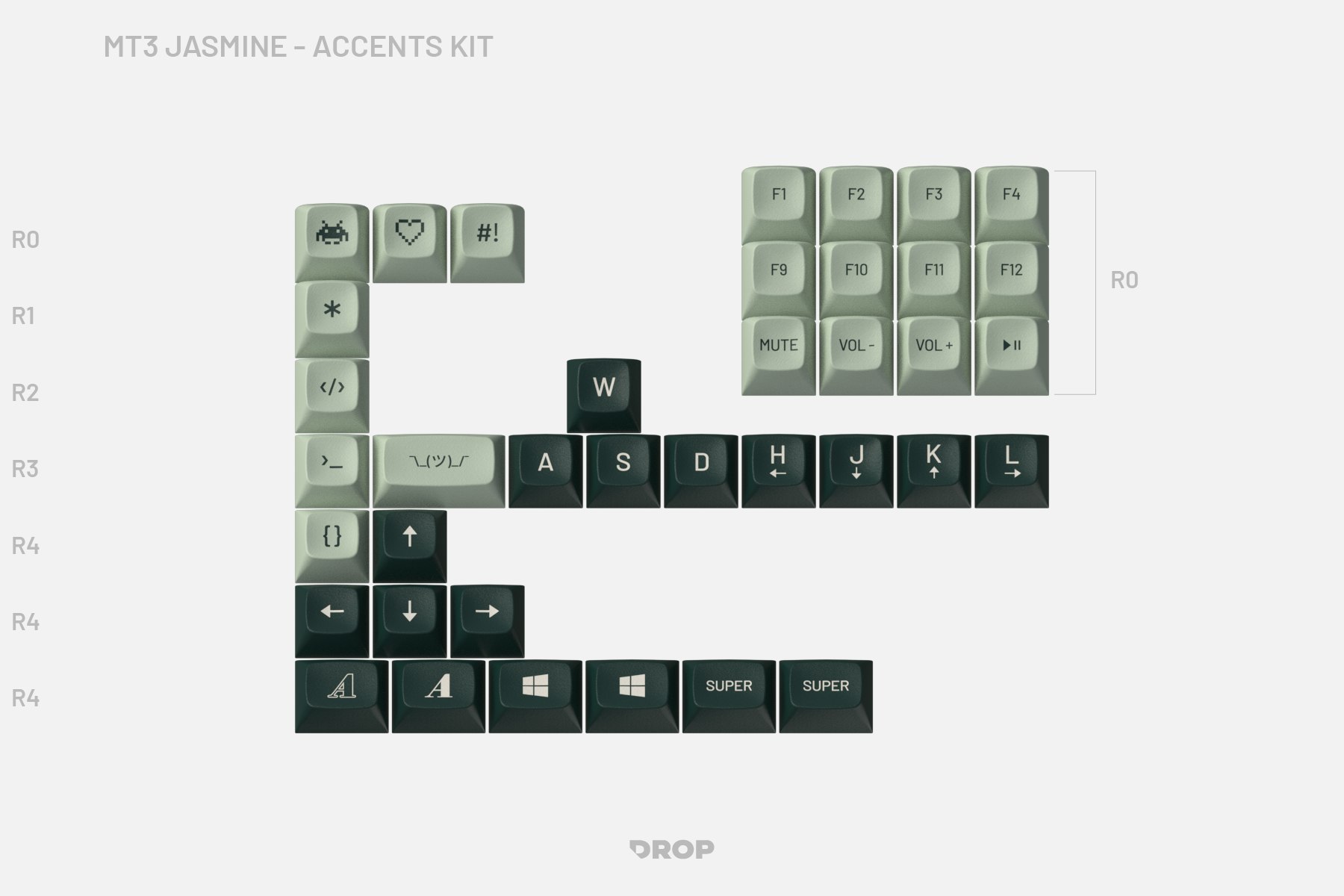 MT3 Profile Keycaps | Drop