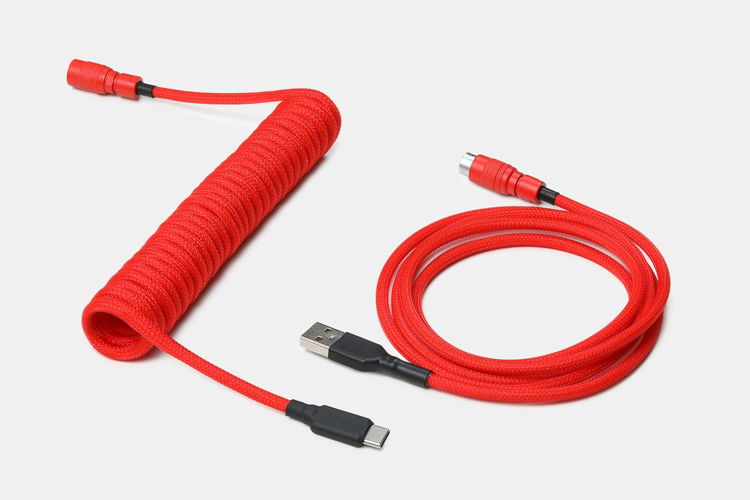 Drop Red Coiled YC8 Keyboard Cable | Mechanical Keyboards | Keyboard ...
