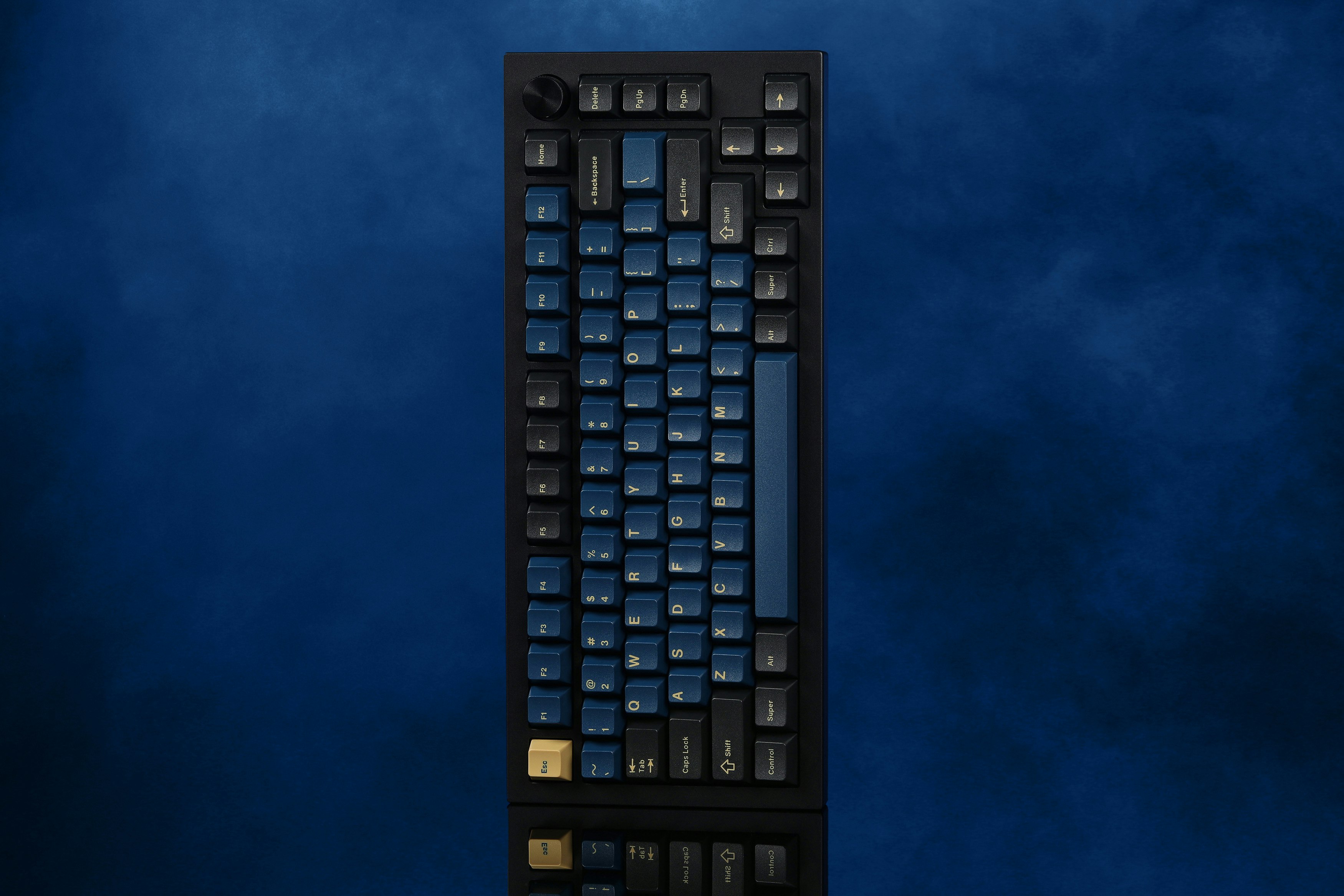 Drop + RedSuns GMK Blue Samurai Custom Keycap Set | Doubleshot ABS