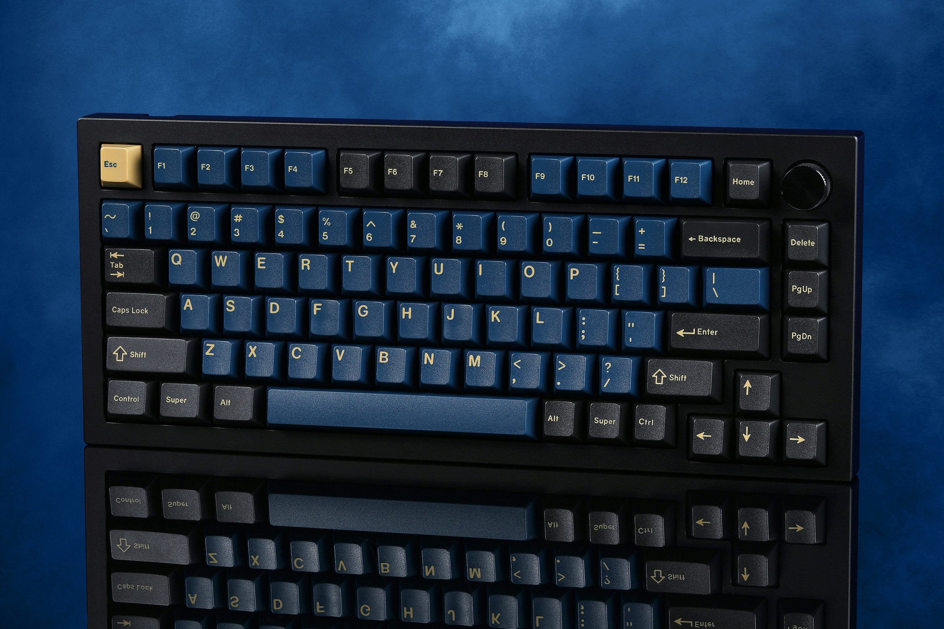 Drop + RedSuns GMK Blue Samurai Custom Keycap Set | Doubleshot ABS