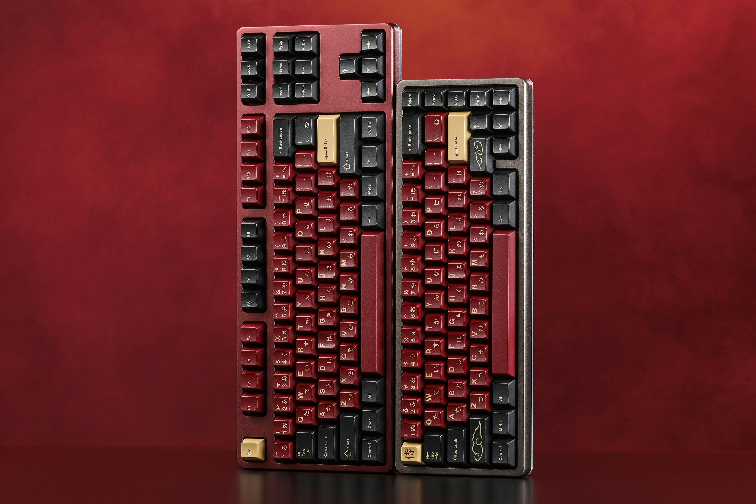 Drop + RedSuns GMK Red Samurai Custom Keycap Set | Doubleshot ABS ...