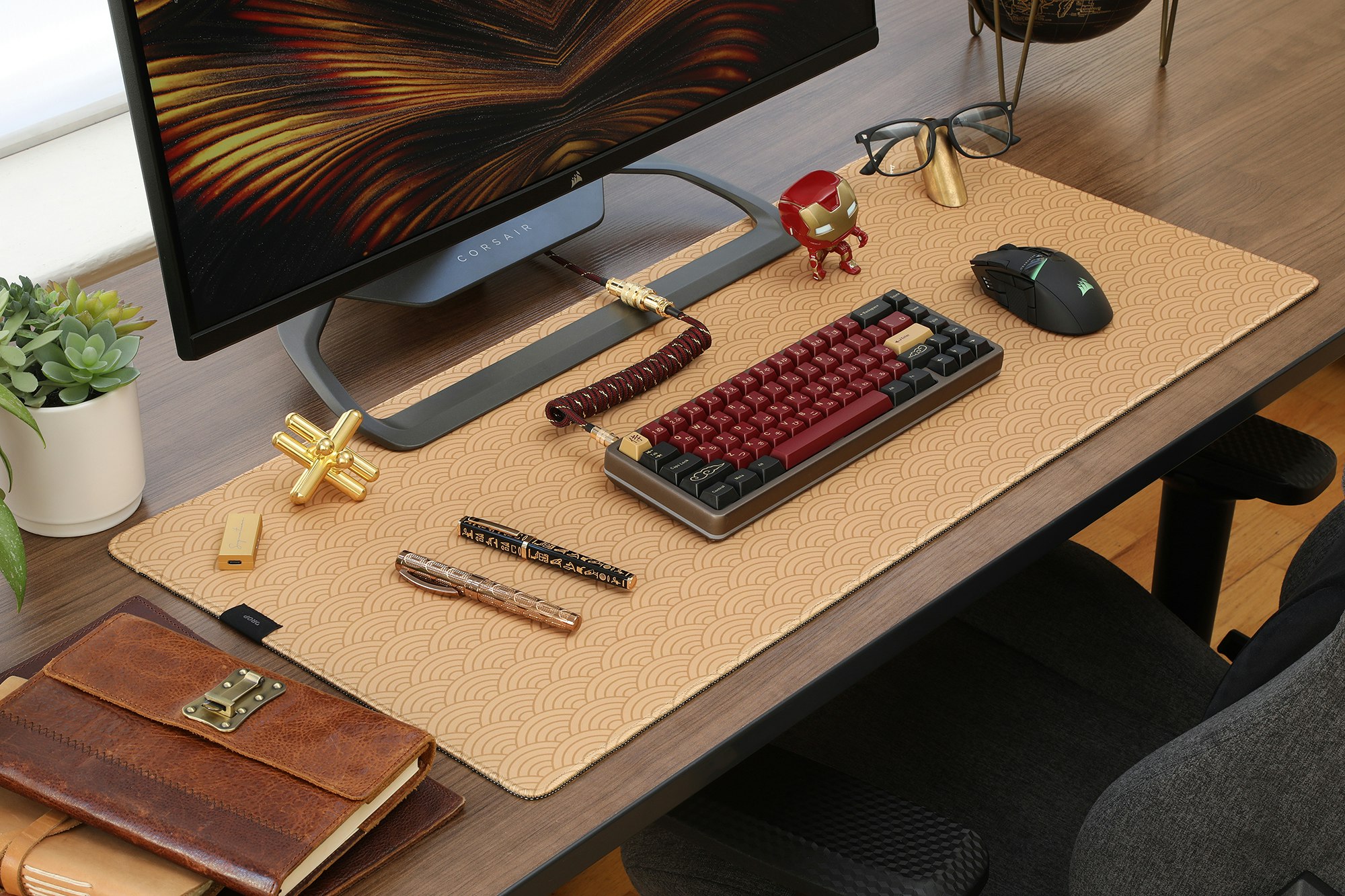 Drop Golden Seigaiha Desk Mat | Battlestations | Desk Mats | Themed ...