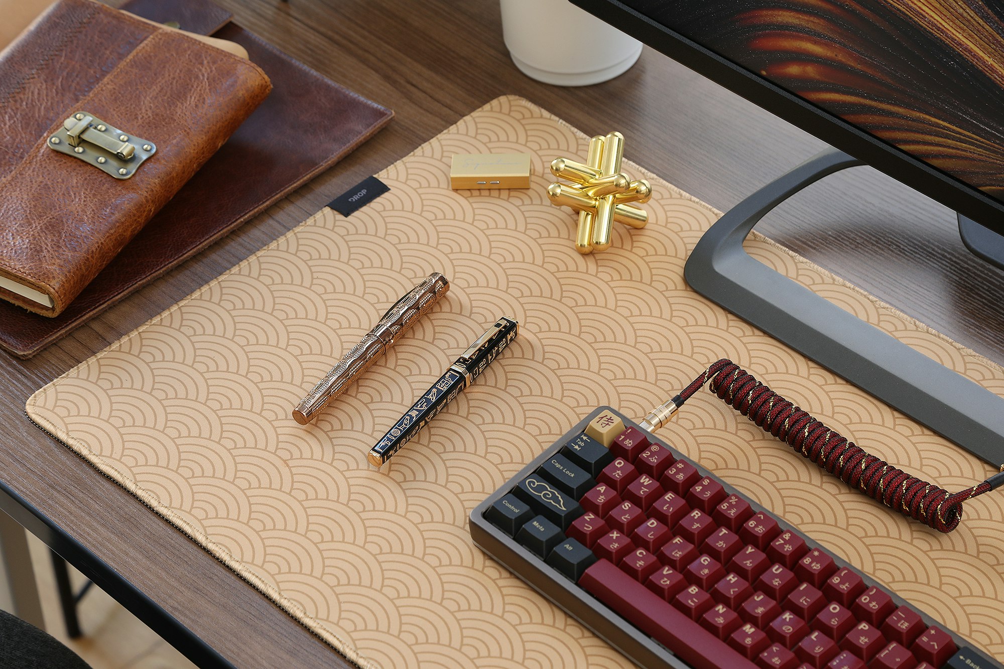 Drop Golden Seigaiha Desk Mat | Battlestations | Desk Mats | Themed ...