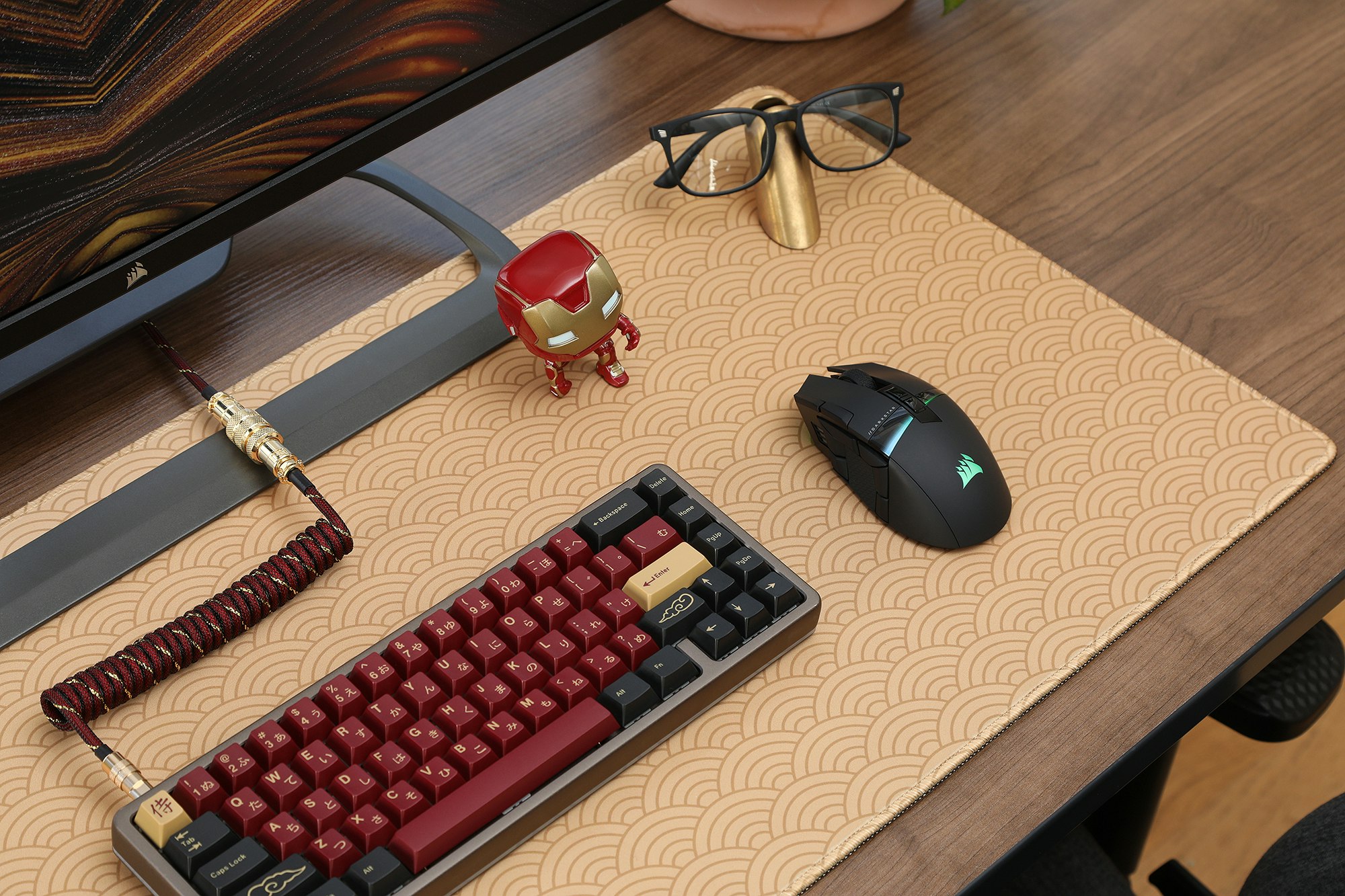 Drop Golden Seigaiha Desk Mat | Battlestations | Desk Mats | Themed ...
