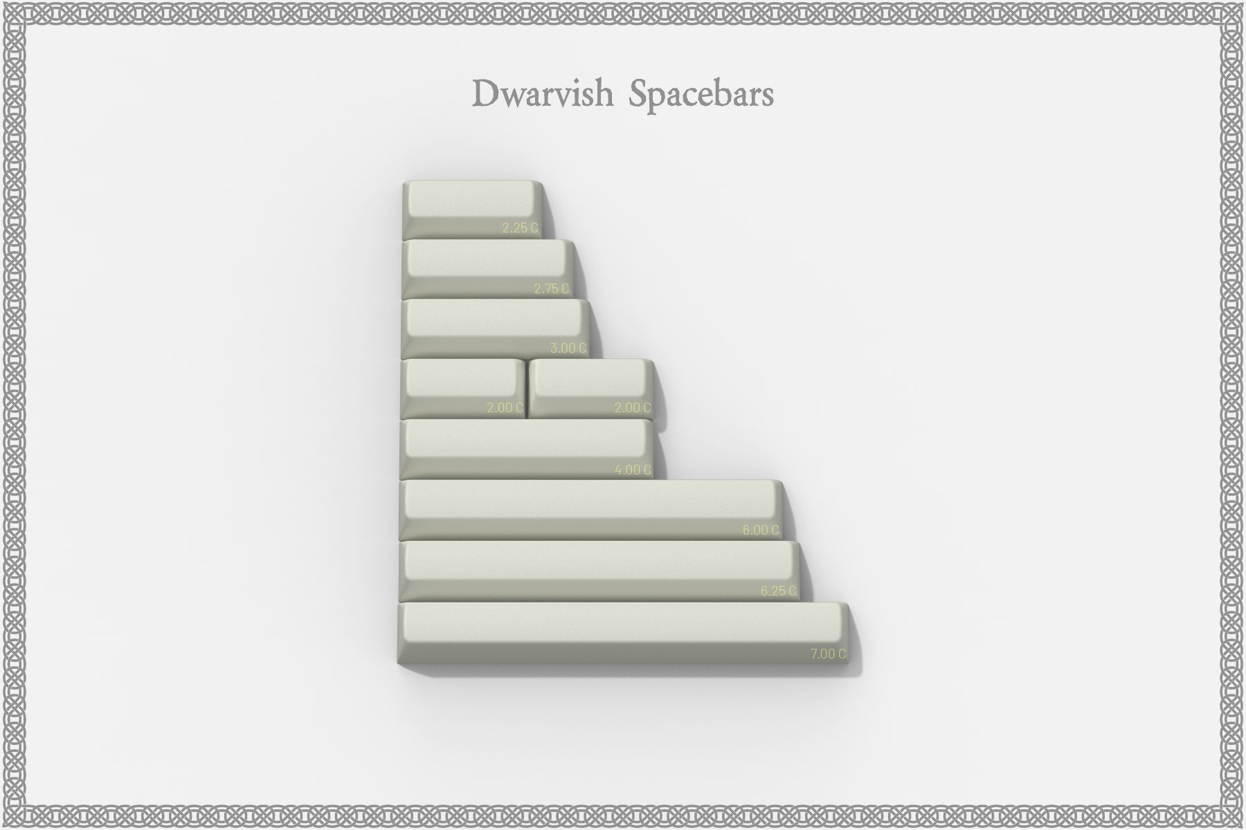 Drop + The Lord of the Rings™ MT3 Dwarven Keycap Set - Dwarvish ...