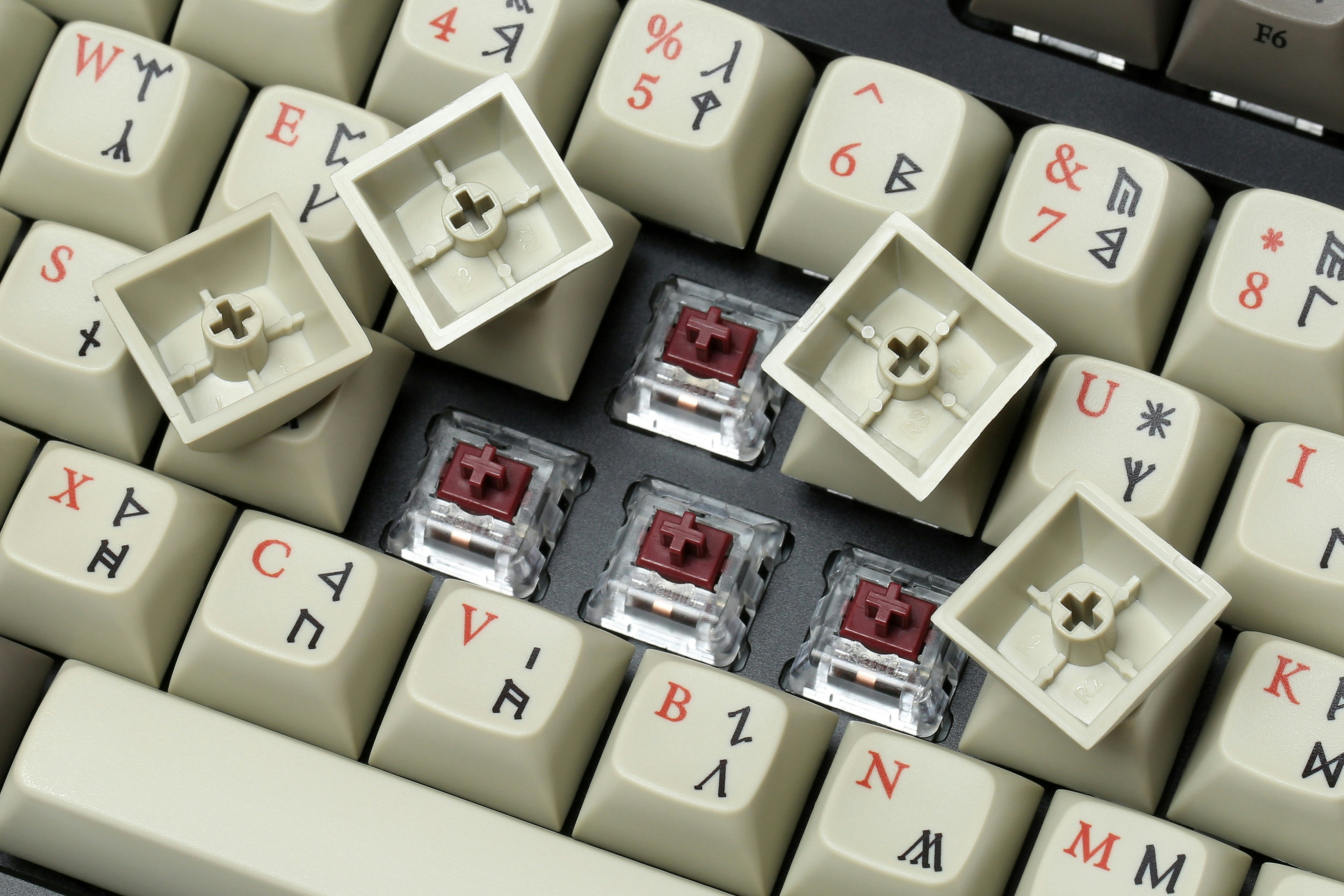 Drop + The Lord of the Rings™ MT3 Dwarven Keycap Set - Dwarvish Extras ...