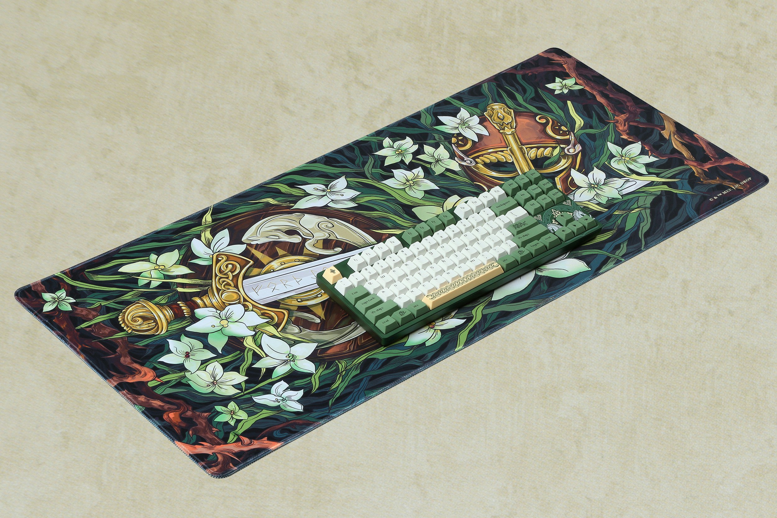 Drop + The Lord of the Rings™ Barrowfield Knight Desk Mat Details ...