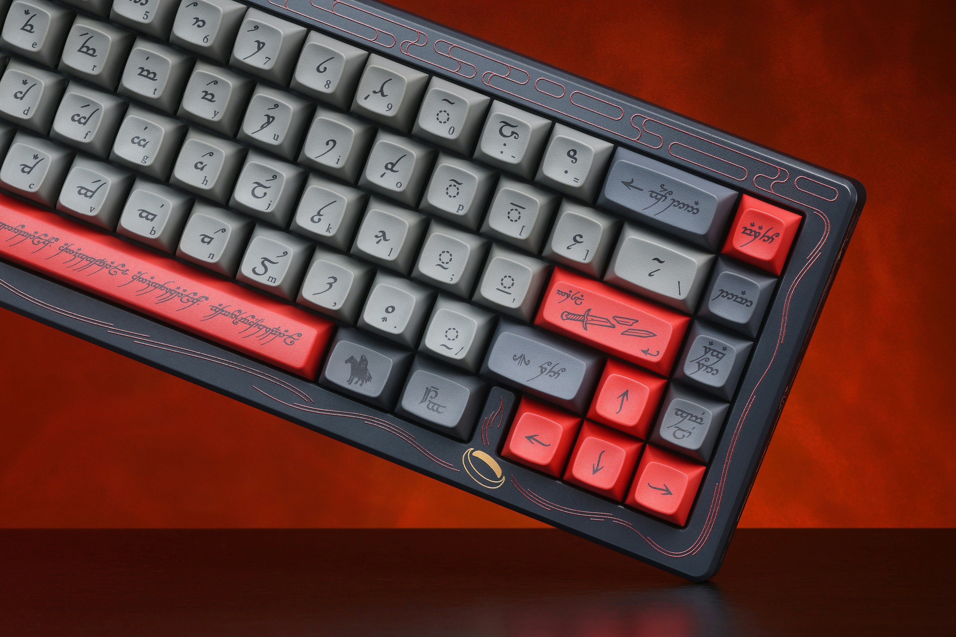 Drop + The Lord of the Rings™ Black Speech™ CSTM65 Keyboard ...