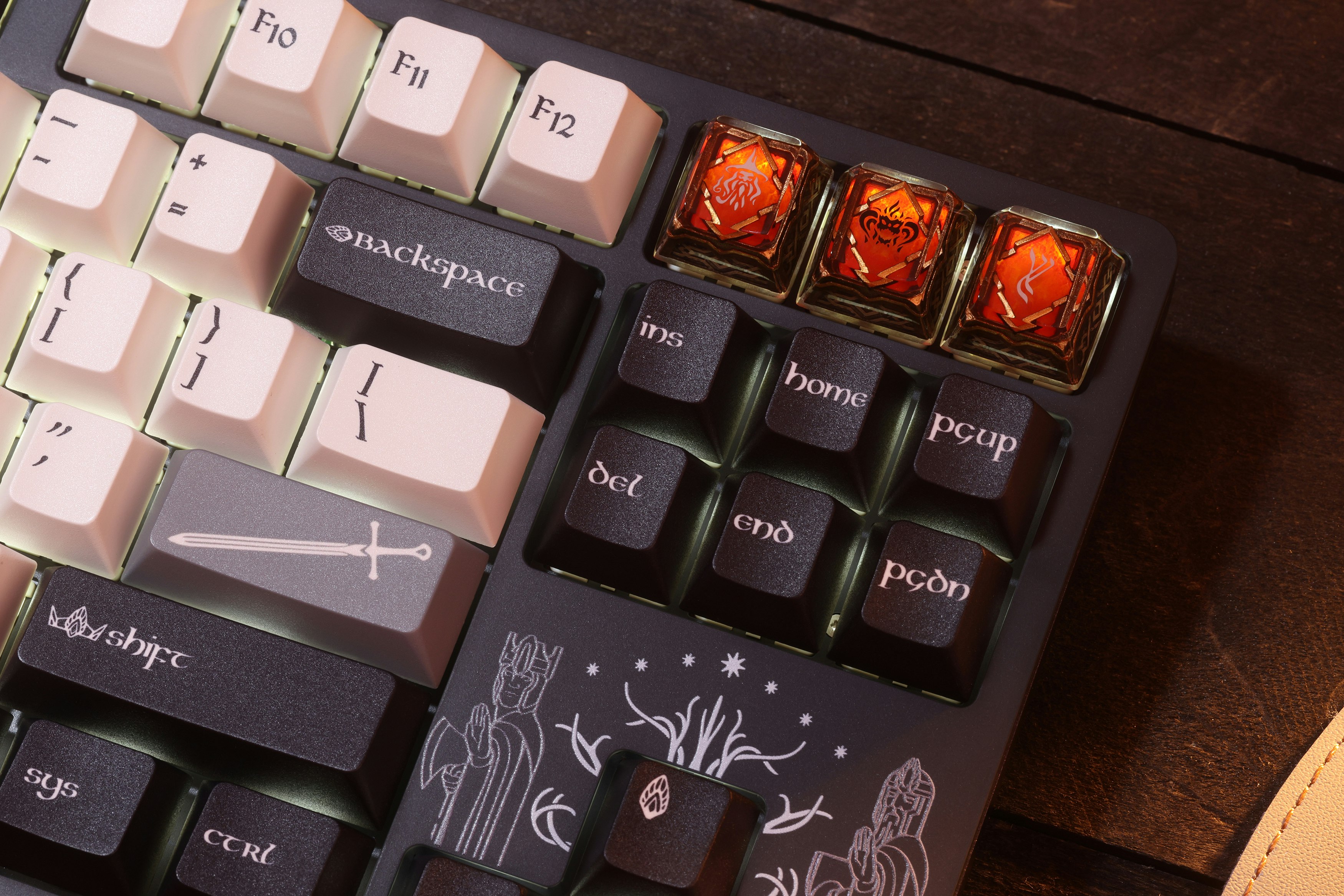 Drop + The Lord of the Rings™ Into the Fire Artisan Keycap | Mechanical ...