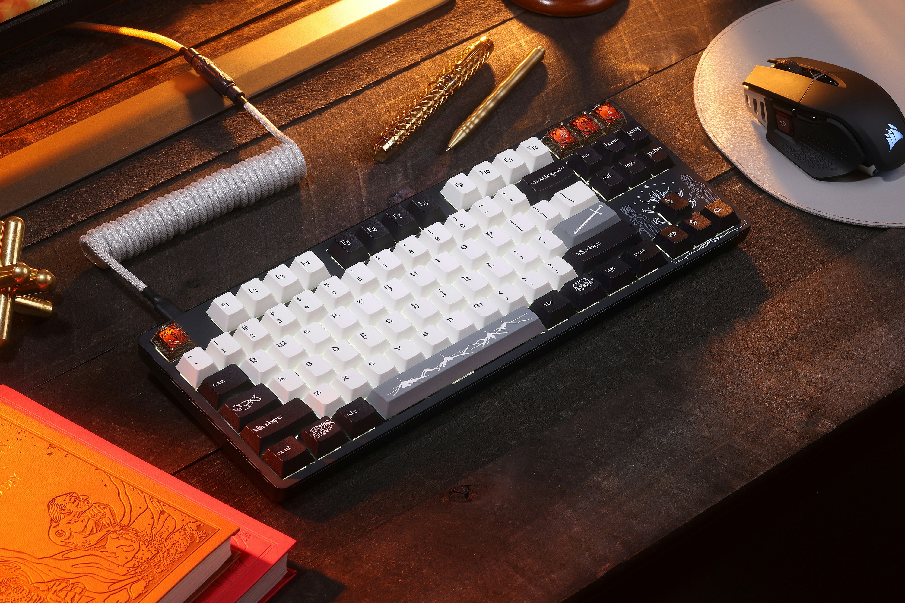 Drop + The Lord of the Rings™ Into the Fire Artisan Keycap - Dwarven ...