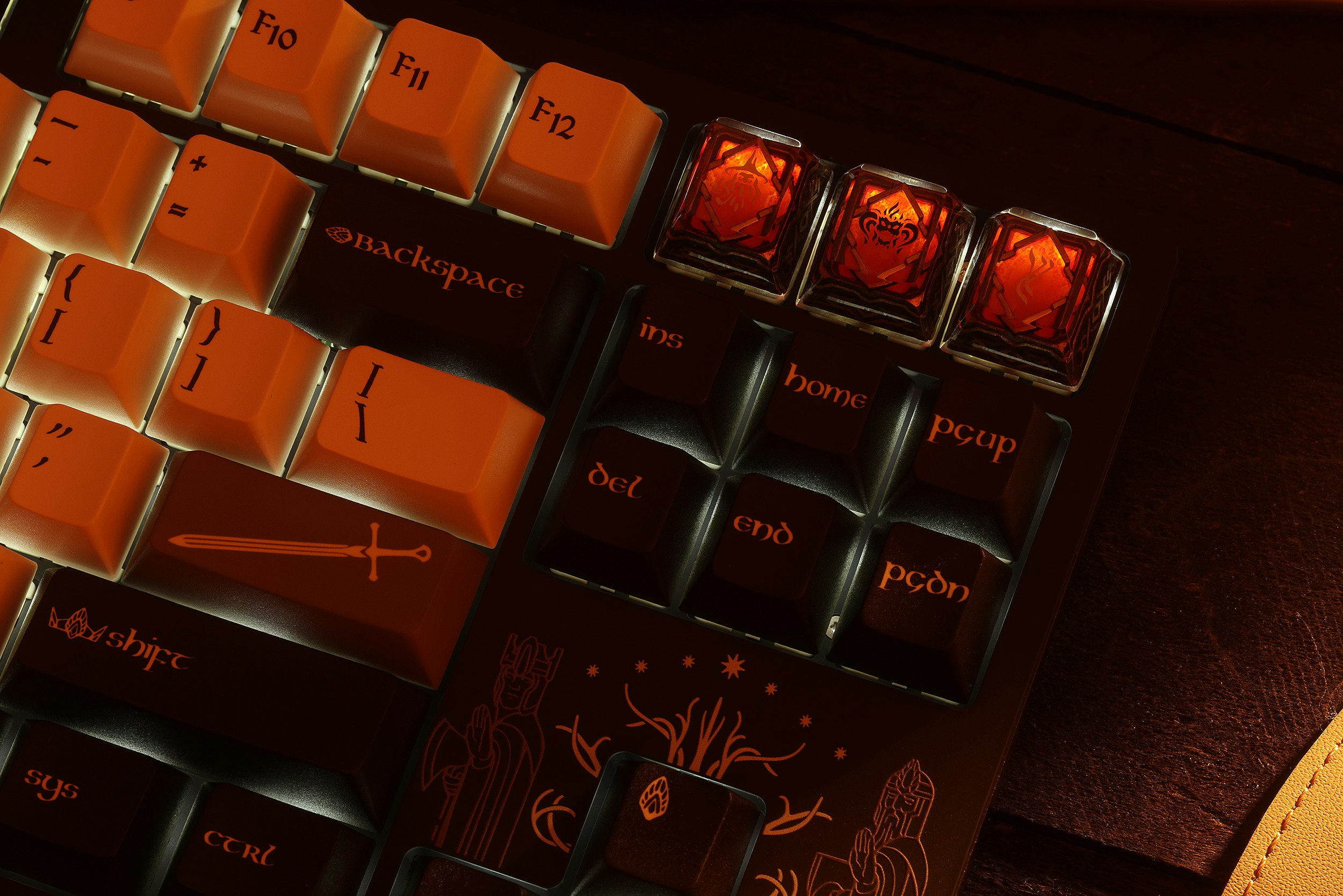 Drop + The Lord of the Rings™ Into the Fire Artisan Keycap | Mechanical ...
