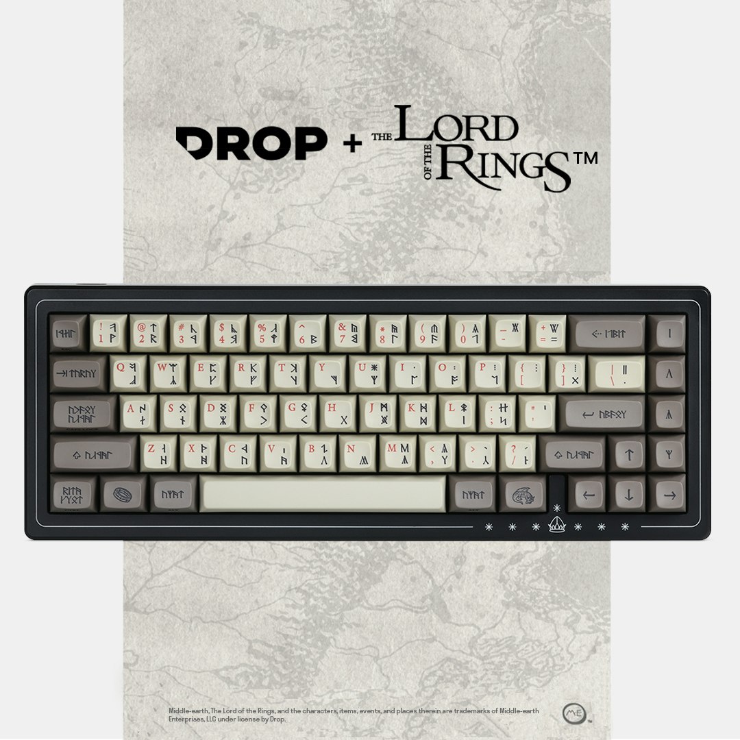 Drop + The Lord of the Rings™ Dwarven CSTM65 Keyboard | Mechanical ...