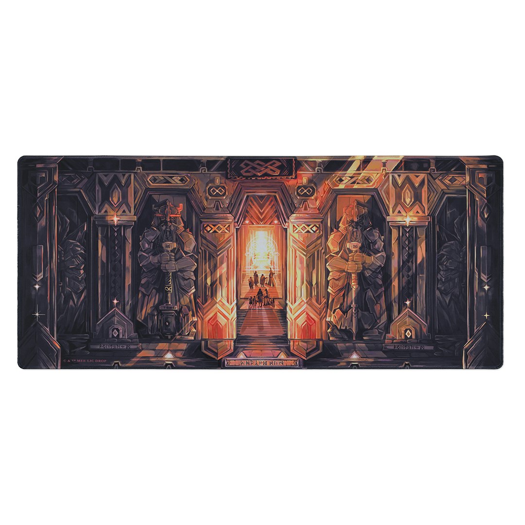 Drop + The Lord of the Rings™ Dwarven Desk Mat | Battlestations | Desk ...