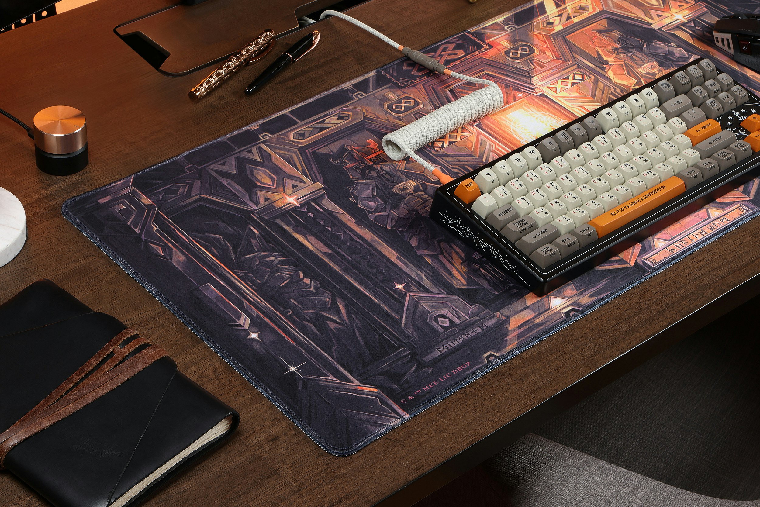 Drop + The Lord of the Rings™ Dwarven Desk Mat | Battlestations | Desk ...
