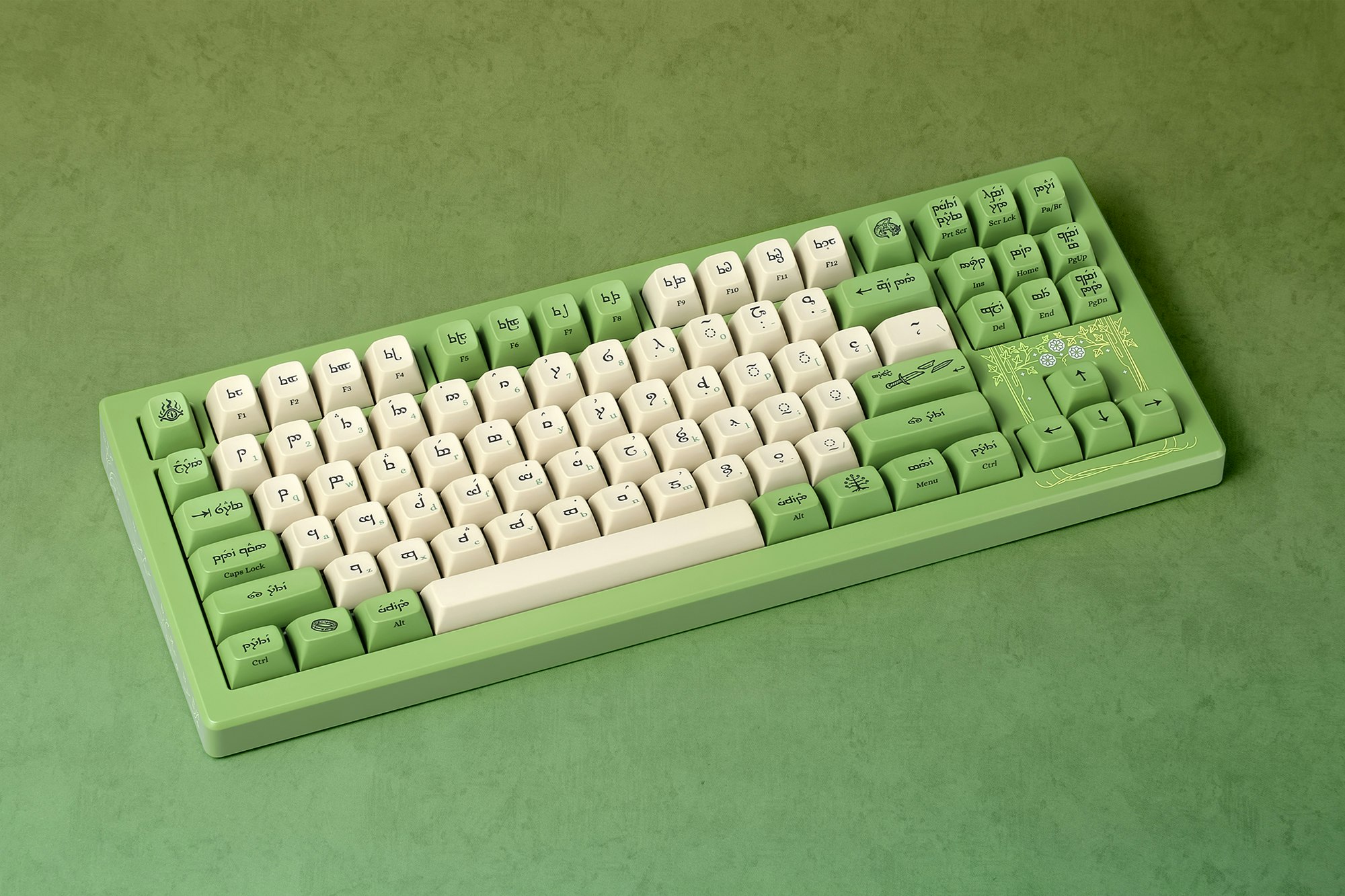 Drop + The Lord of the Rings™ Elven CSTM80 Keyboard | Mechanical ...