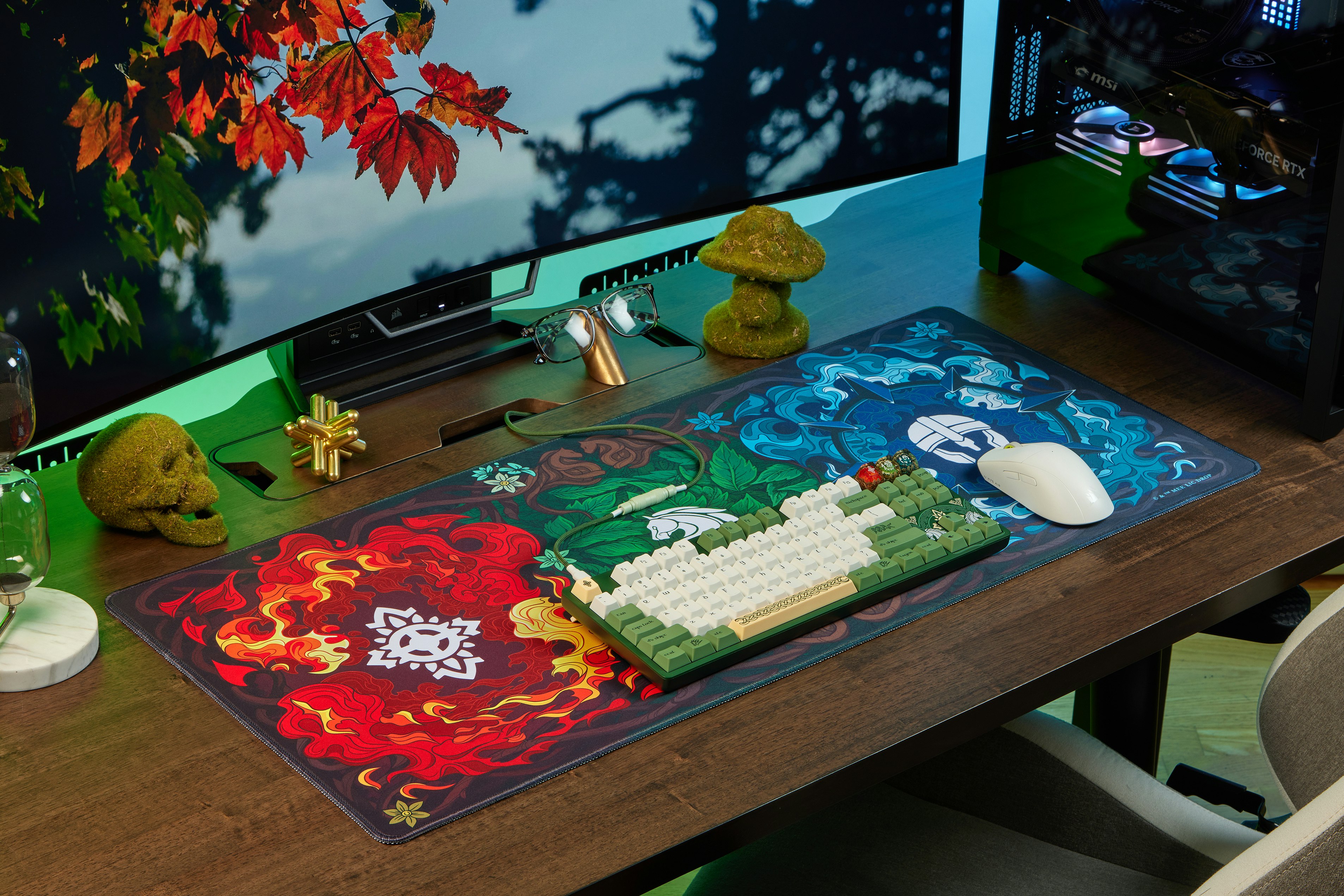 Drop + The Lord of the Rings™ Riddermark Desk Mat | Battlestations ...