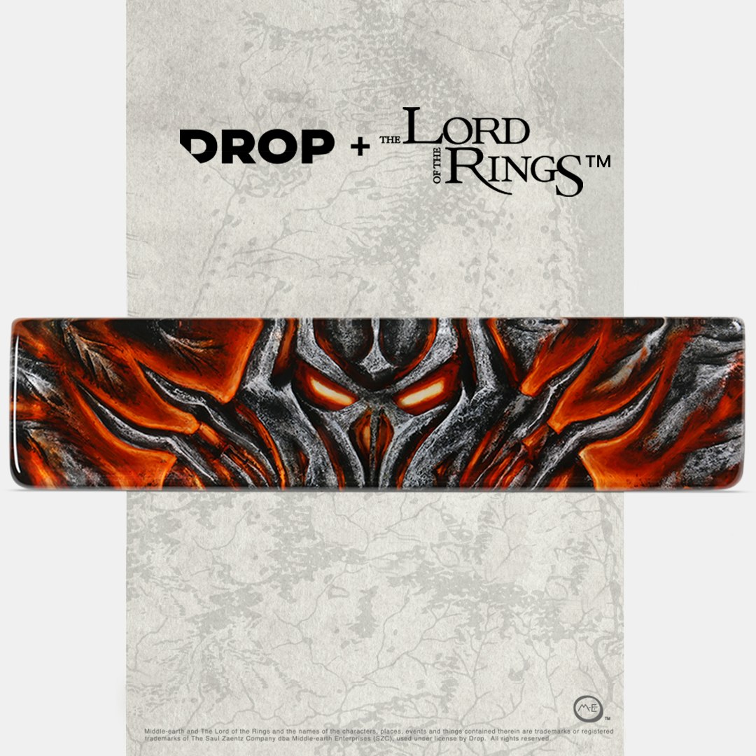 Drop + The Lord of the Rings™ Sauron™ Wrist Rest | Mechanical Keyboards ...