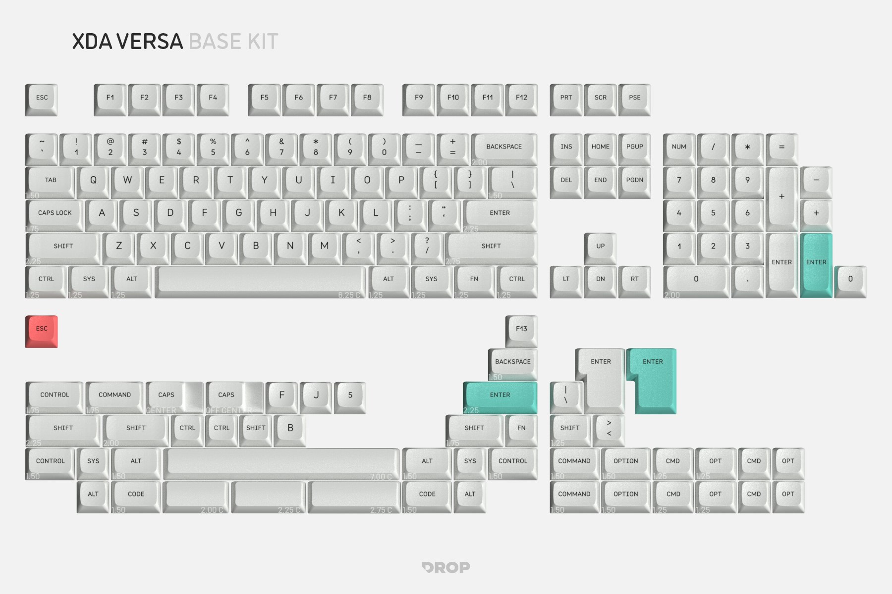 Drop XDA Versa Keycap Set | Mechanical Keyboards | Keycaps | Custom ...