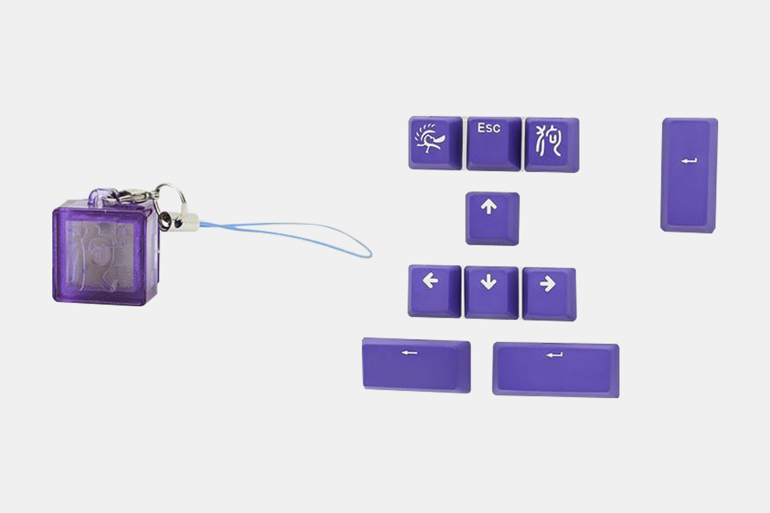 Ducky Ultraviolet PBT Doubleshot Keycap Set | Mechanical Keyboards ...