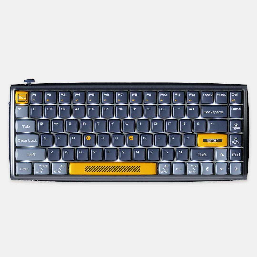 Durgod K710 Hi-Keys 75% Wireless Mechanical Keyboard - Silver White ...