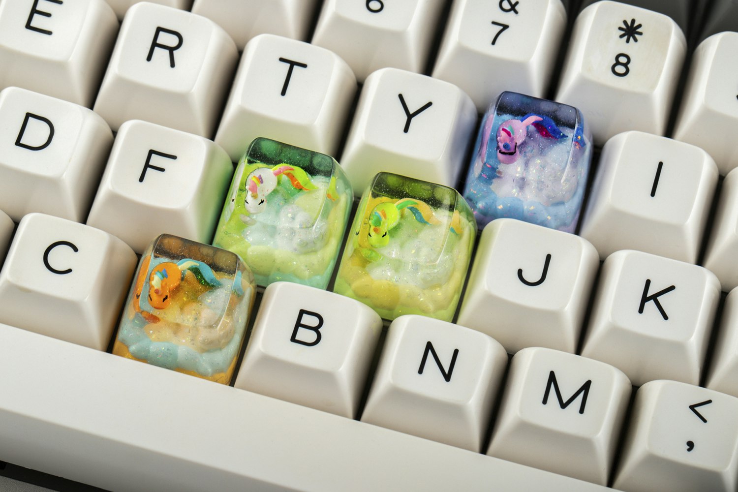 Dwarf Factory Fluffy Unicorn Artisan Keycap | Mechanical Keyboards ...