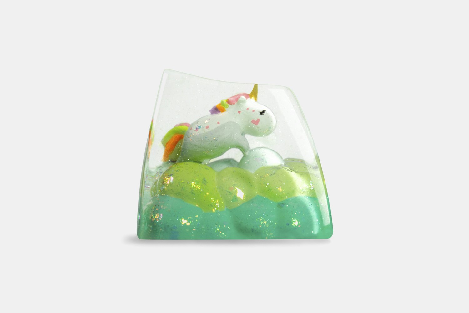 Dwarf Factory Fluffy Unicorn Artisan Keycap | Mechanical Keyboards ...