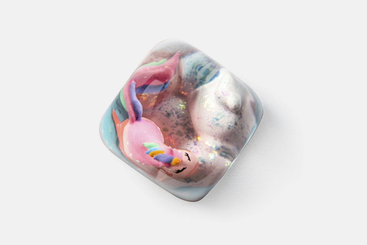 Dwarf Factory Fluffy Unicorn Artisan Keycap | Mechanical Keyboards ...