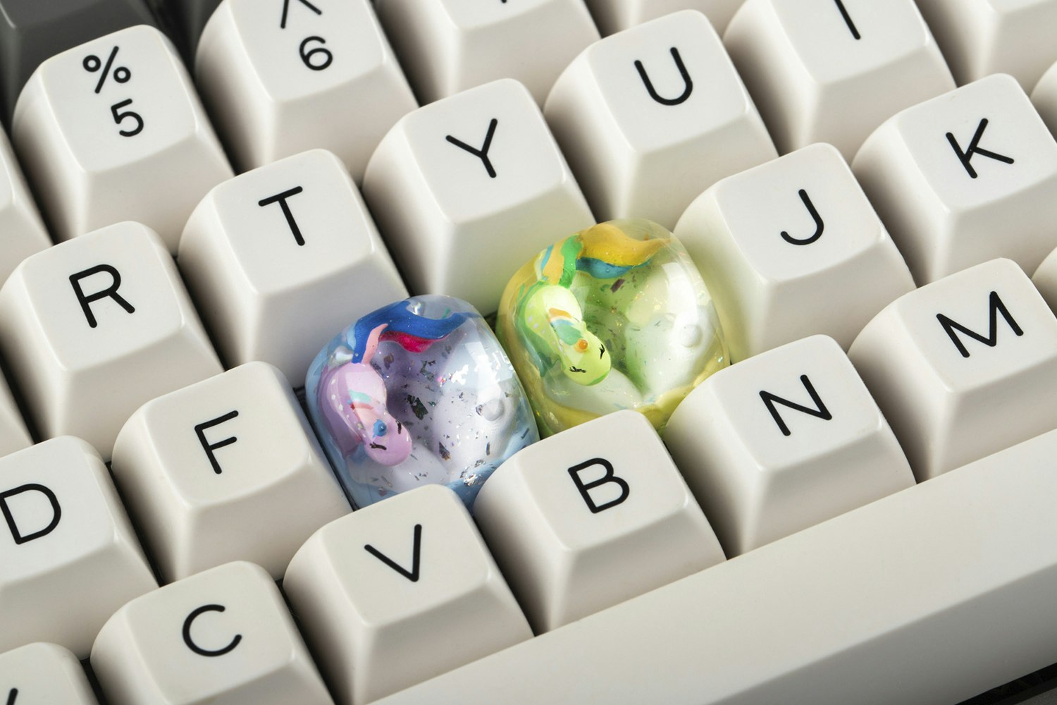 Dwarf Factory Fluffy Unicorn Artisan Keycap | Mechanical Keyboards ...
