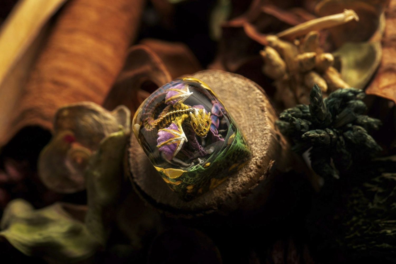 Dwarf Factory Gnarly Drakon Artisan Keycap | Mechanical Keyboards ...