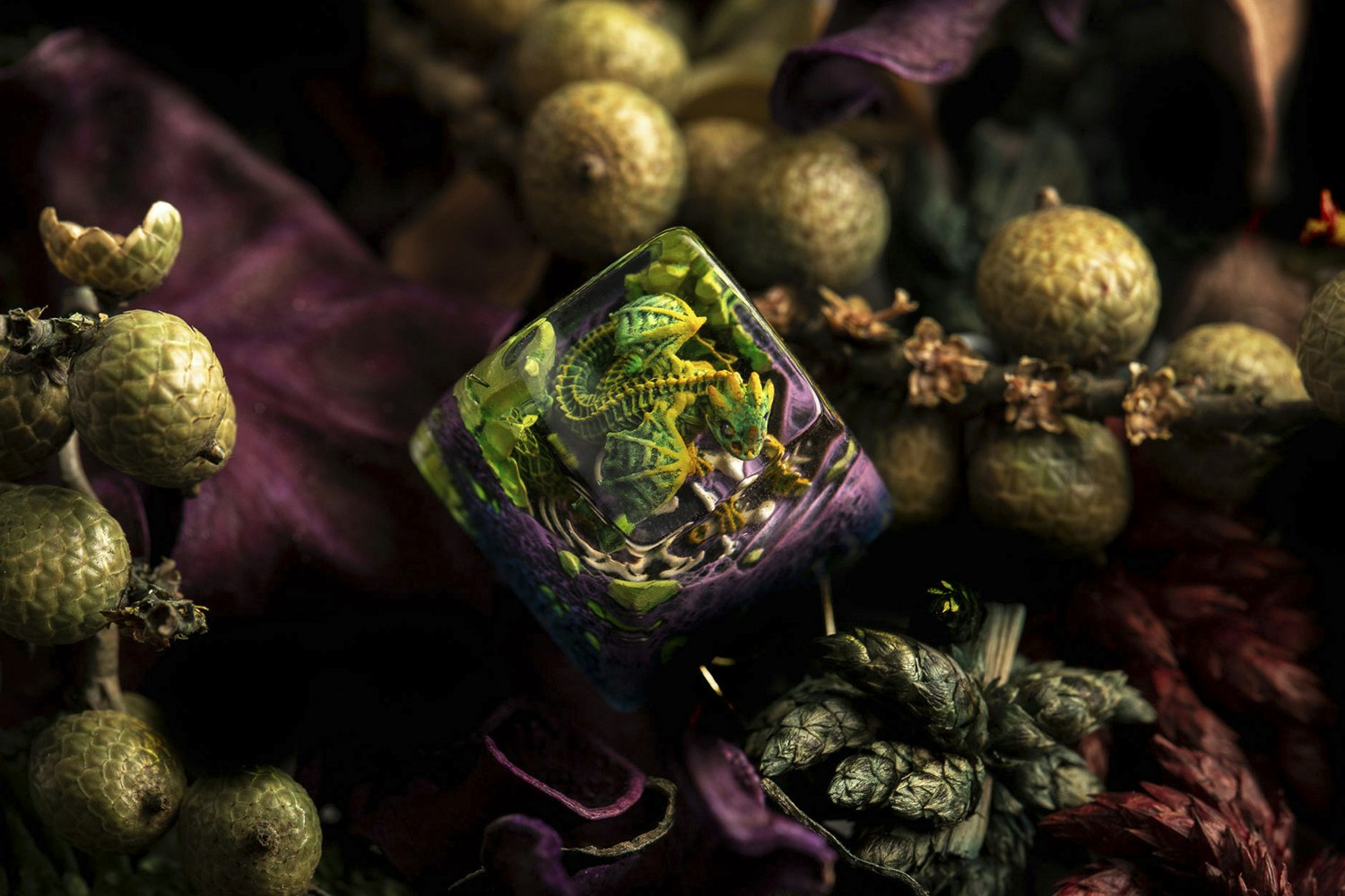 Dwarf Factory Gnarly Drakon Artisan Keycap | Mechanical Keyboards ...