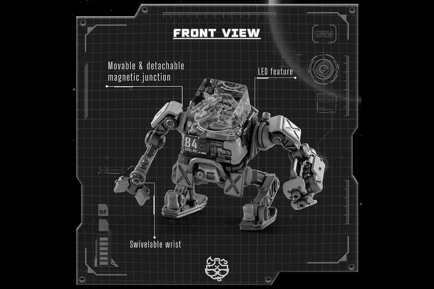 Dwarf Factory The Primal Mecha Artisan Keycap Holder | Mechanical ...