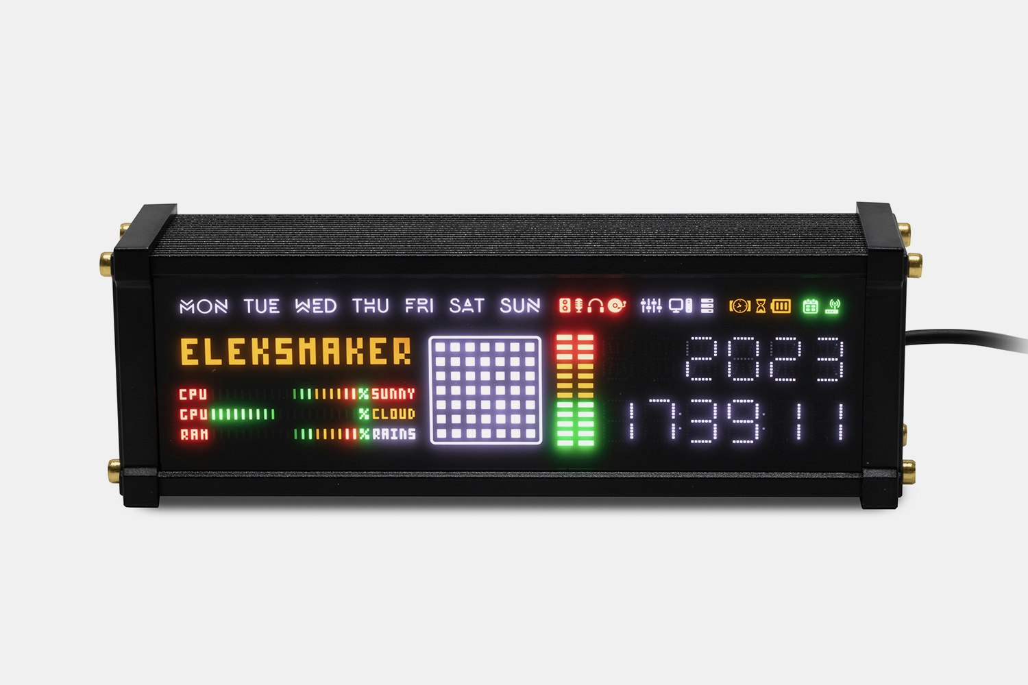 Eleks WFD Smart Clock With VU Meter and PC Monitor | Battlestations ...