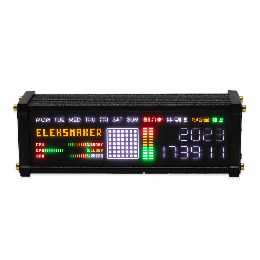 Eleks WFD Smart Clock With VU Meter and PC Monitor | Battlestations ...